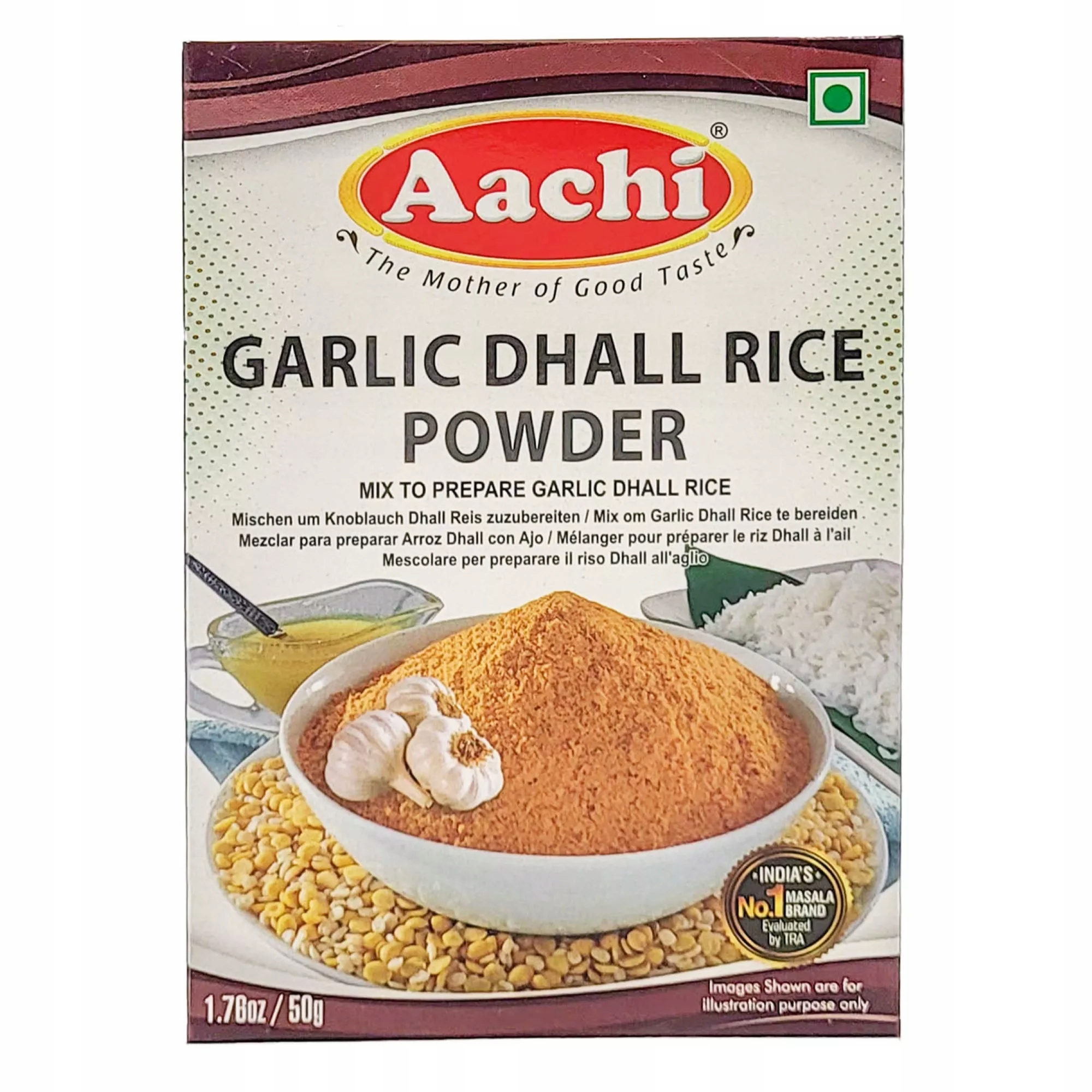 Garlic Dhal Rice Powder Aachi fűszerkeverék 50g za 555.00HUF-ért - Allegro