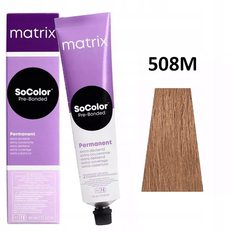 MATRIX SOCOLOR PRE-BONDED PERMANEN EXTRA COVERAGE FARBA DO WŁOSÓW 508M 90ML (3474636420339 ...