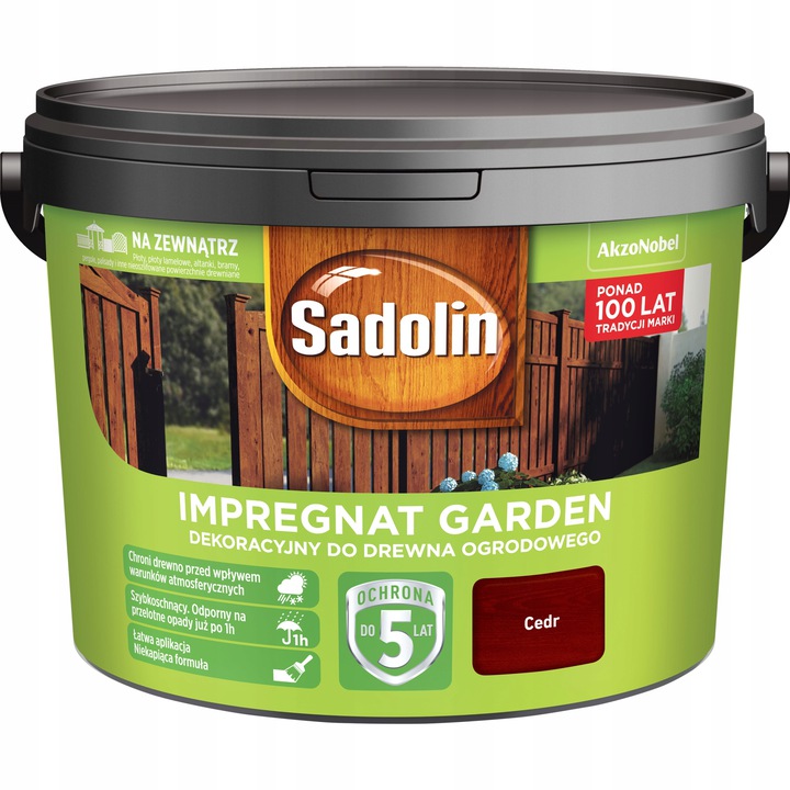 SADOLIN GARDEN Impregnat do drewna 0,7l CEDR (5904078200018) • Cena ...