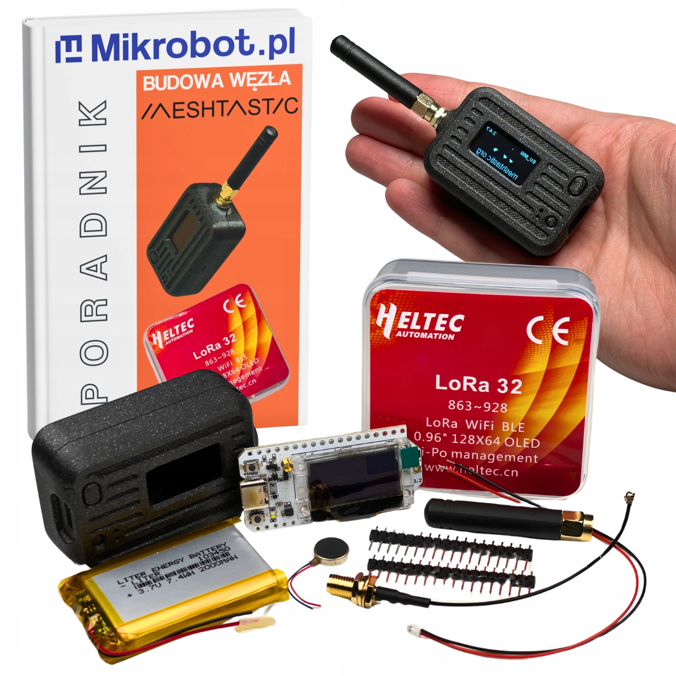 Moduł Heltec WiFi BLE LoRa 32 V3 868MHz ESP32-S3 + OLED 0.96" do ...