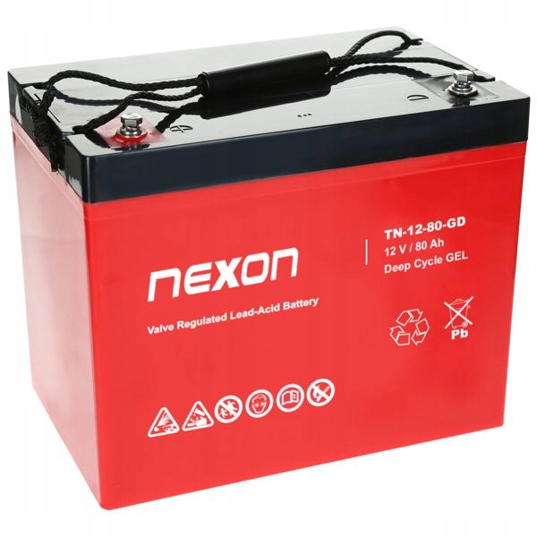 Akumulator NEXON GEL 12V 80Ah Deep Cycle żelowy - 5907731951678 ...