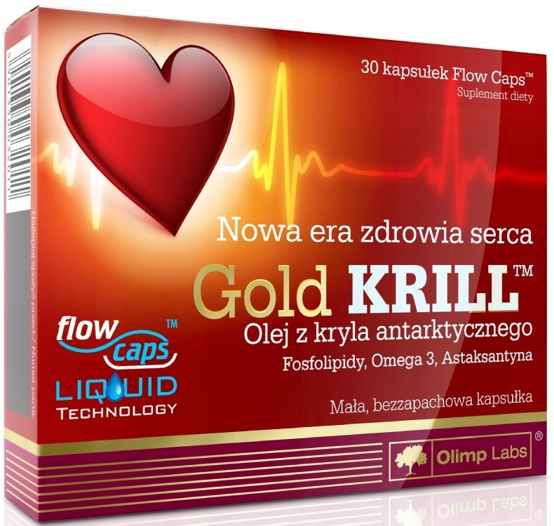 OLIMP Gold KRILL olej z kryla kwasy OMEGA 3 30 kap 13246269059 - Allegro.pl