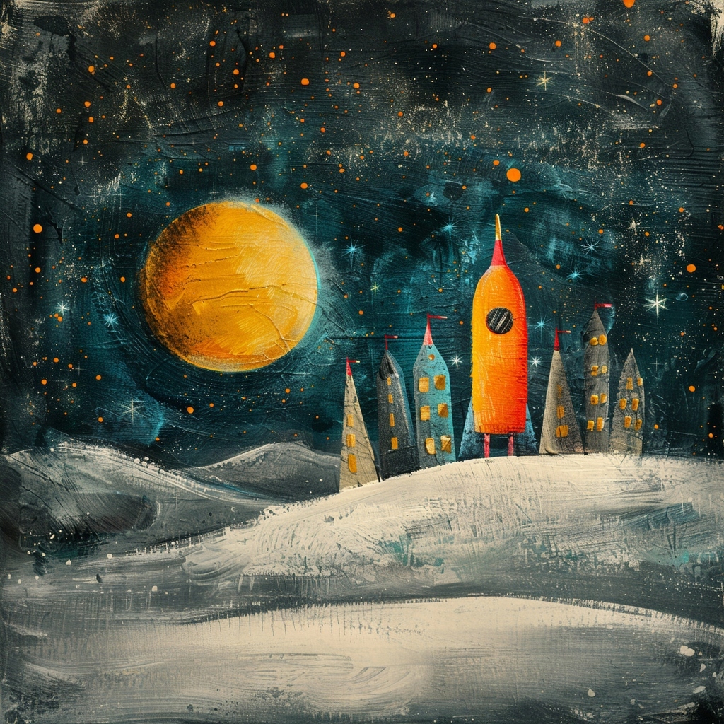 OBRAZ NA PLÁTNE CANVAS VESMÍR HVIEZDY PLANÉTA CESTOVANIE RAKETA ...