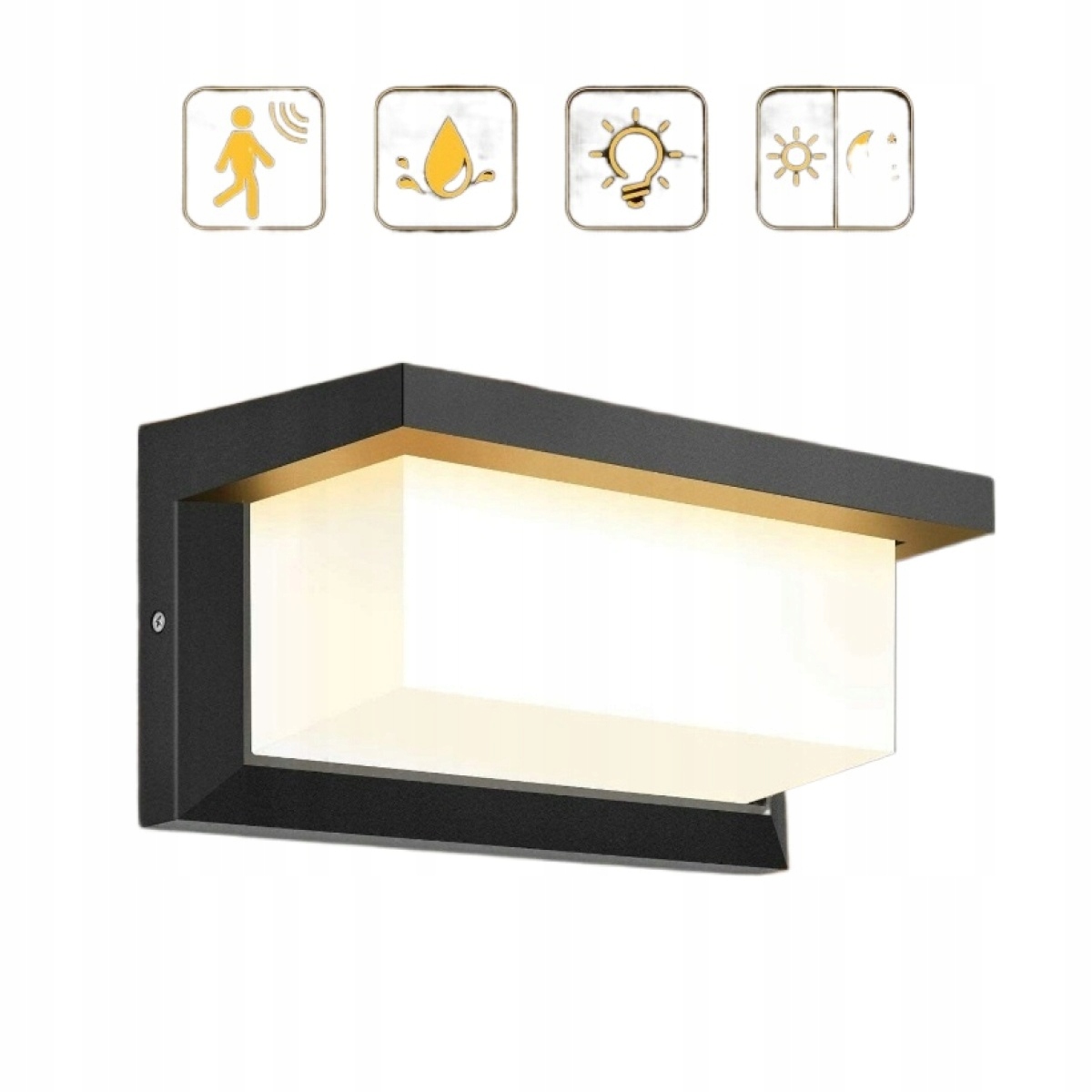 LAMPA ELEWACYJNA ZEWNĘTRZNY KINKIET OGRODOWA 18W (GP-B011) • Cena ...