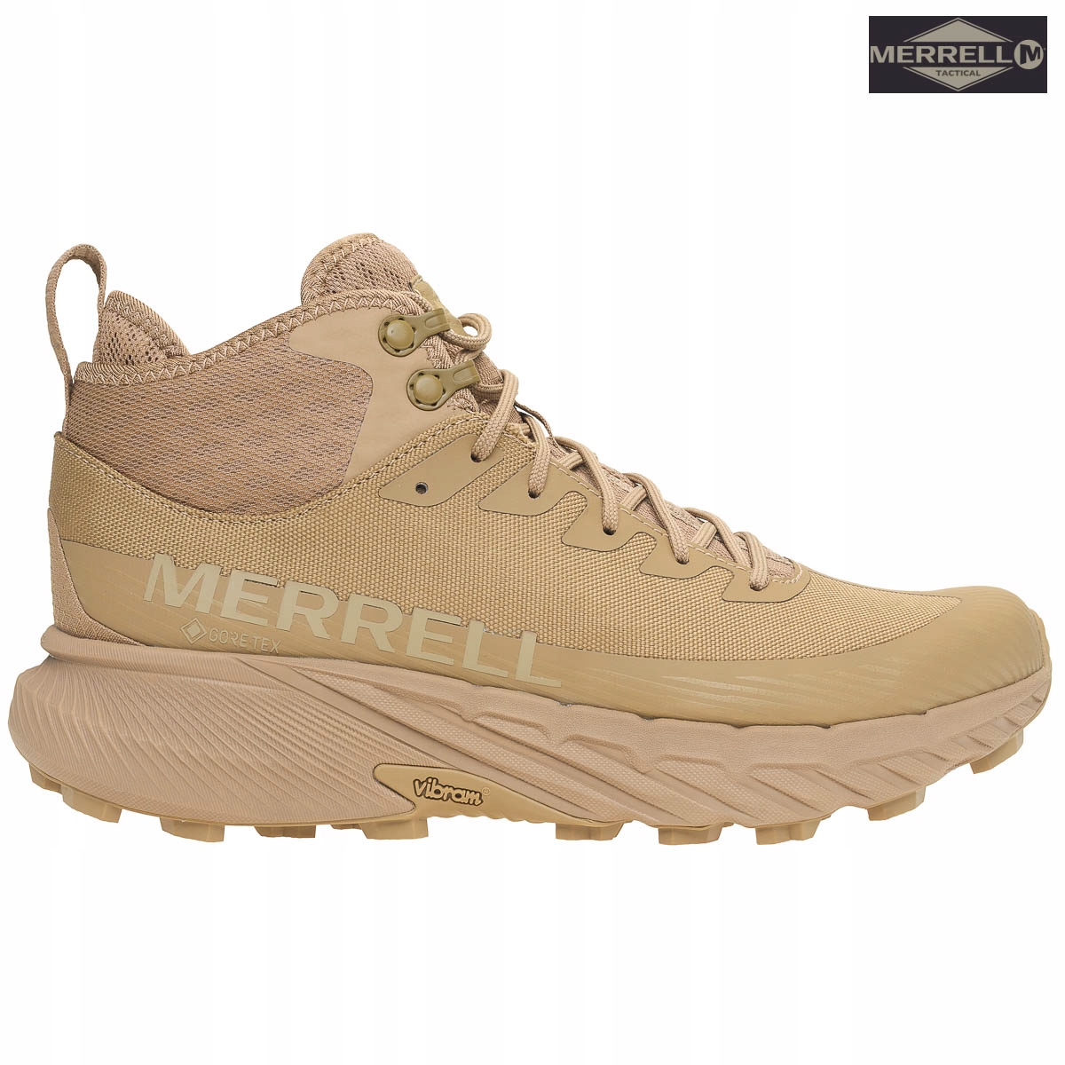 Merrell Wojskowe Buty Taktyczne Agility Peak 5 MID GTX Gore Tex COYOTE ...