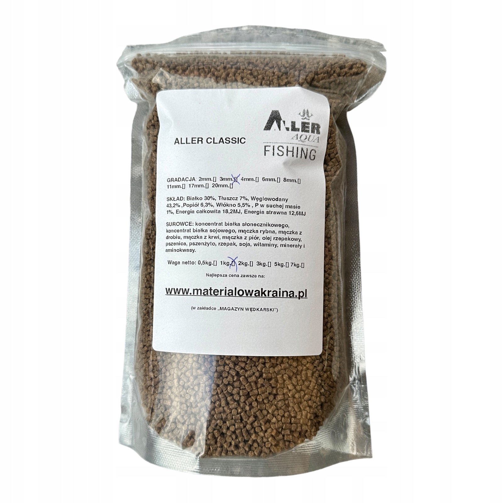 PELLET Method Feeder Aller Aqua CLASSIC 3mm. 1kg. • Cena, Opinie - Allegro