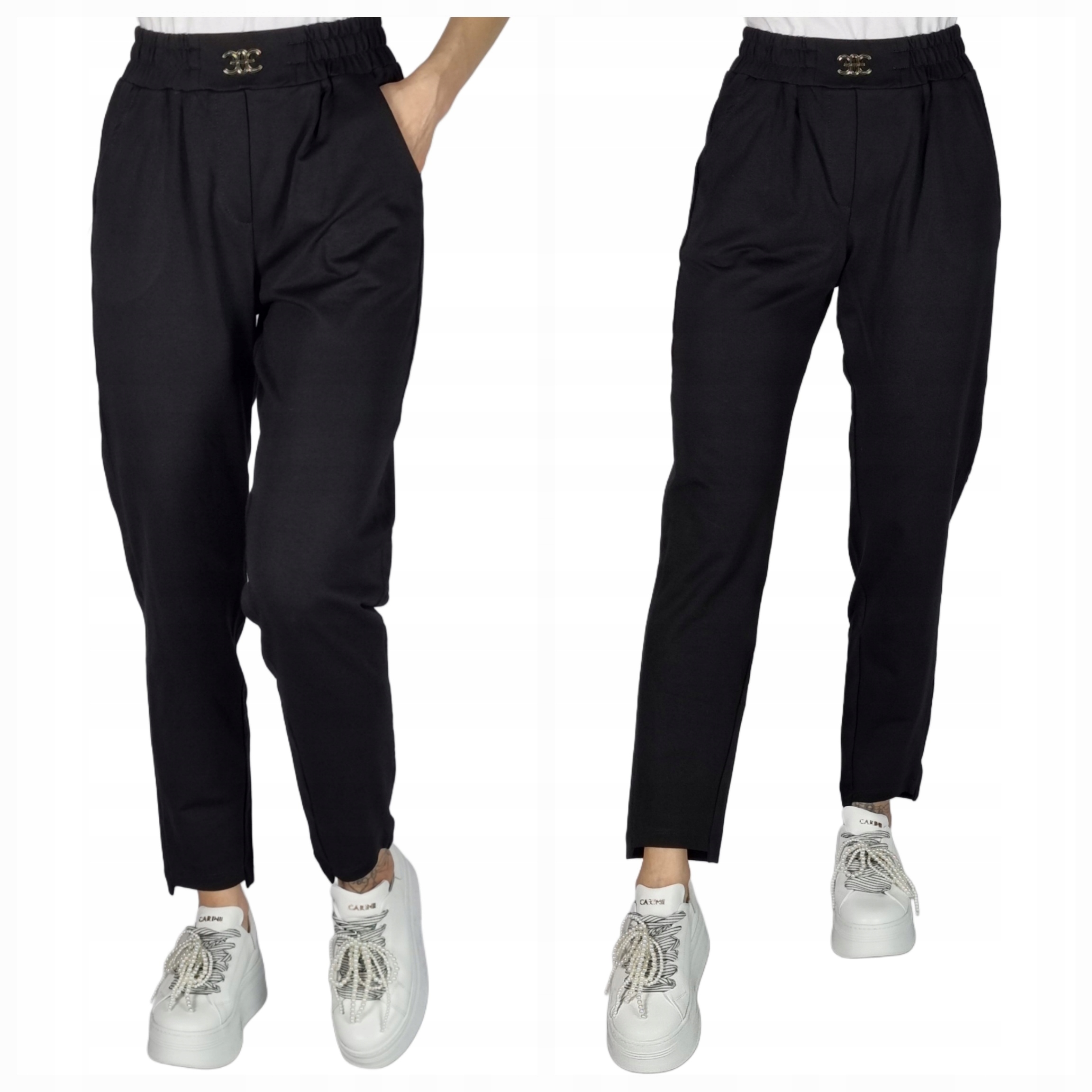 MEGI SPODNIE DRESOWE CZARNE ROZMIAR S-M • Cena, Opinie • Dresowe ...