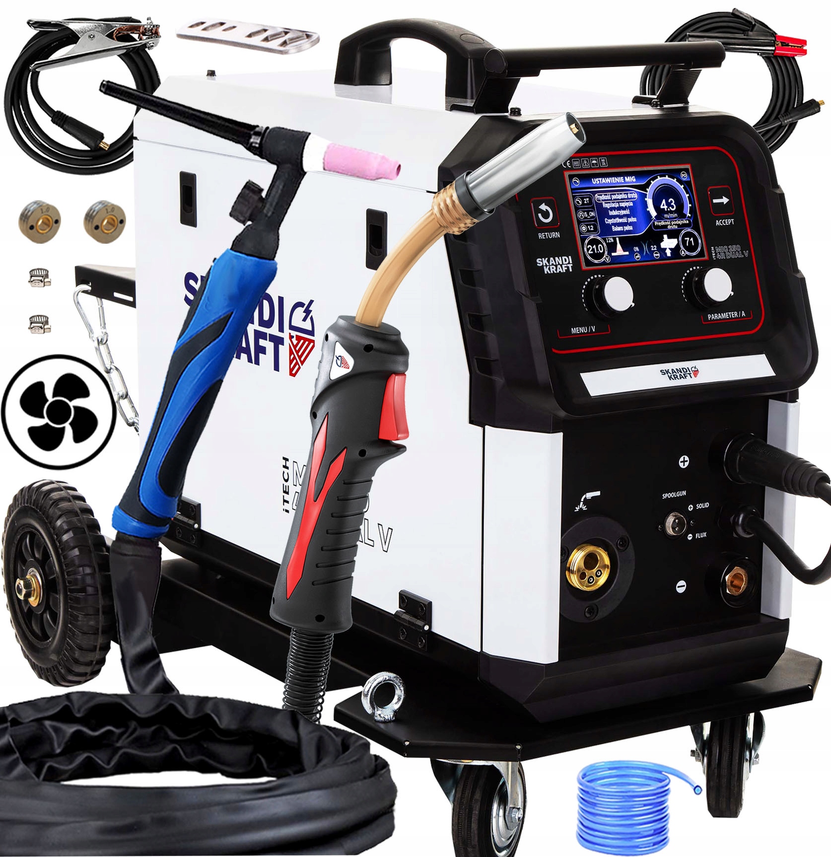 SPAWARKA INWERTOROWA MIGOMAT SKANDI KRAFT iTECH MIG 250 4R DUAL V 250A ...