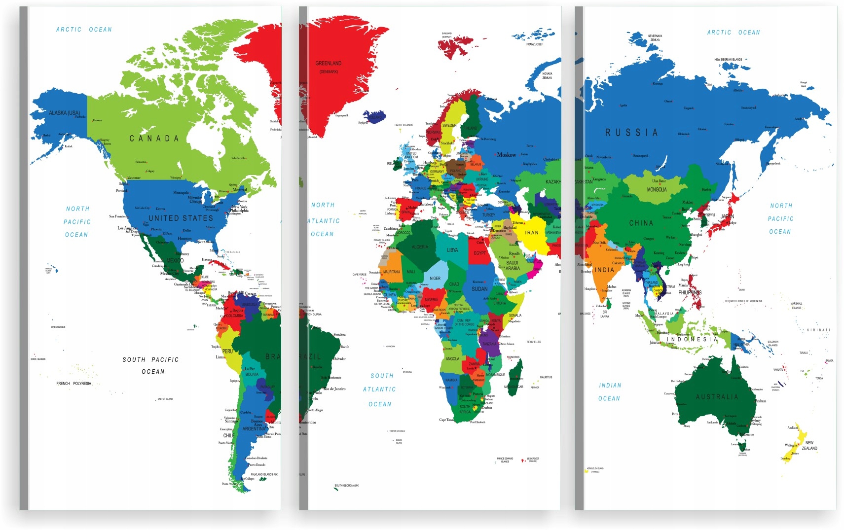 TRYPTYK Korková tabule země mapa světa 124x80 za 1395.00CZK - Allegro