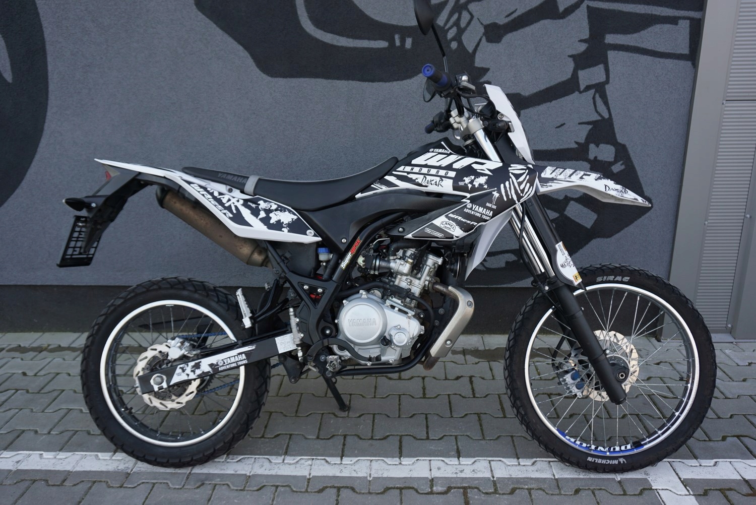 Yamaha WR 125 R BLACK ENDURO DÝHA Samolepky KPL. za 1843 Kč - Allegro