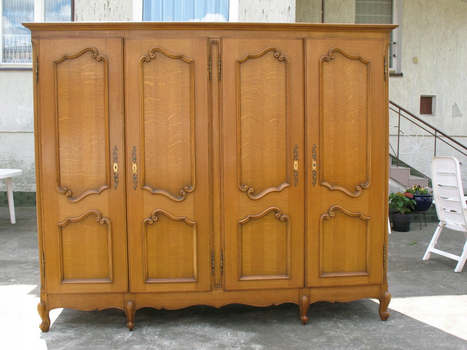 SZAFA DĘBOWA CZTERODRZWIOWA LUDWIK LUDWIKOWSKI STYL 04/27/05/25 • Cena ...