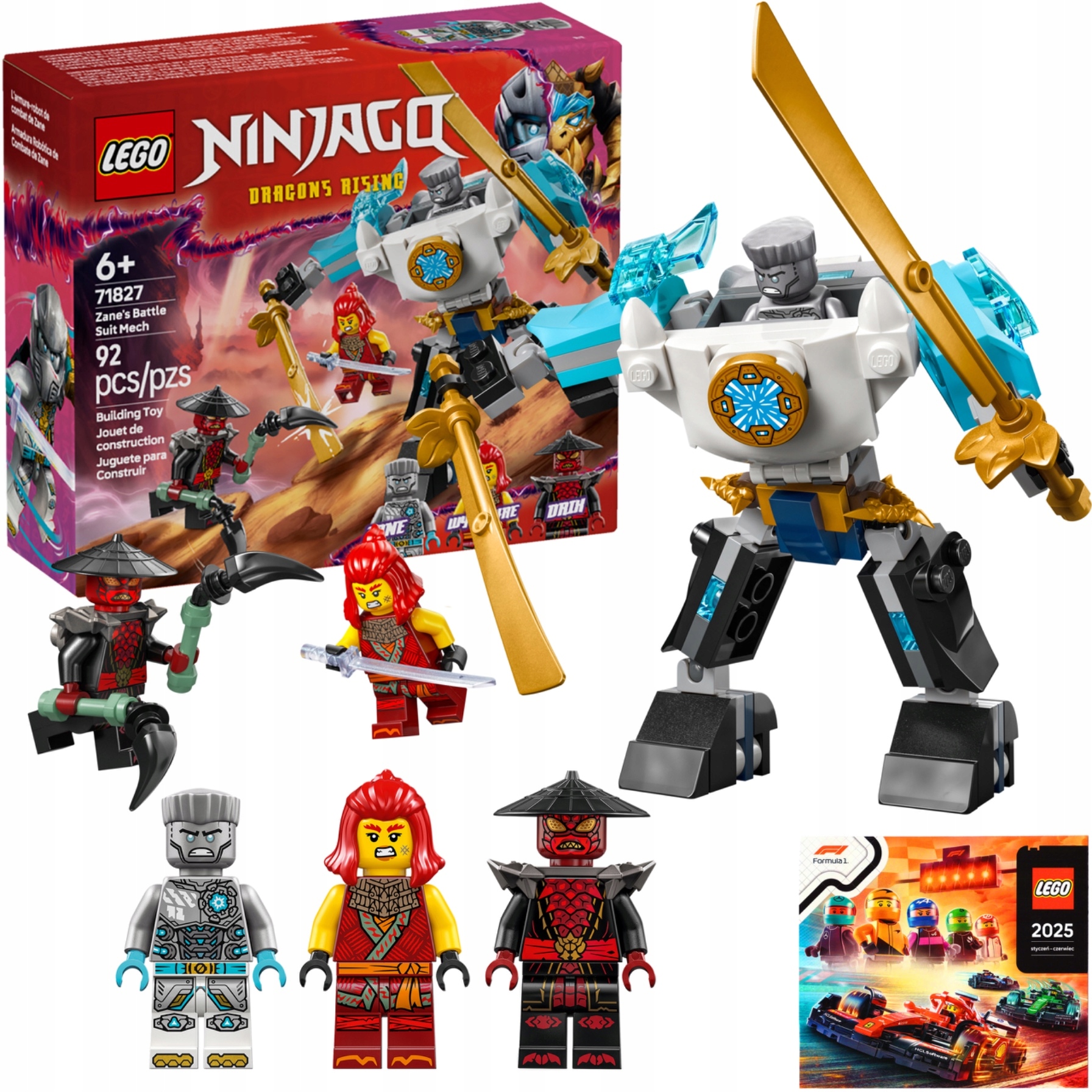 LEGO Ninjago 71827 Mech w zbroi bojowej Zane'a Wyldfyre Władca Roju ...