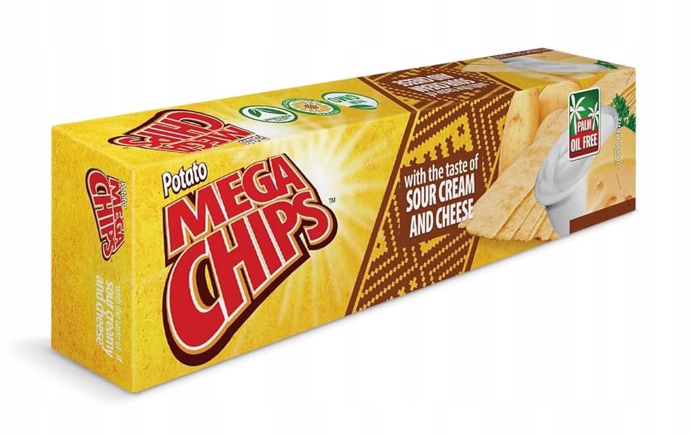 Chipsy Sour Cream & Cheese Mega Chips 50 g, (4810279000429) • Ceny ...