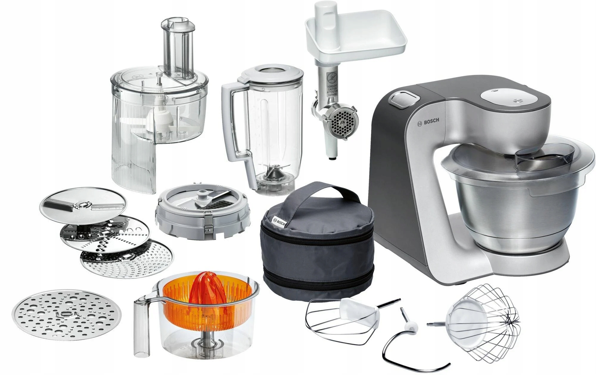 Robot kuchenny Bosch MUM58364 1000 W srebrny/szary - Sklep, Opinie, Cena w Allegro