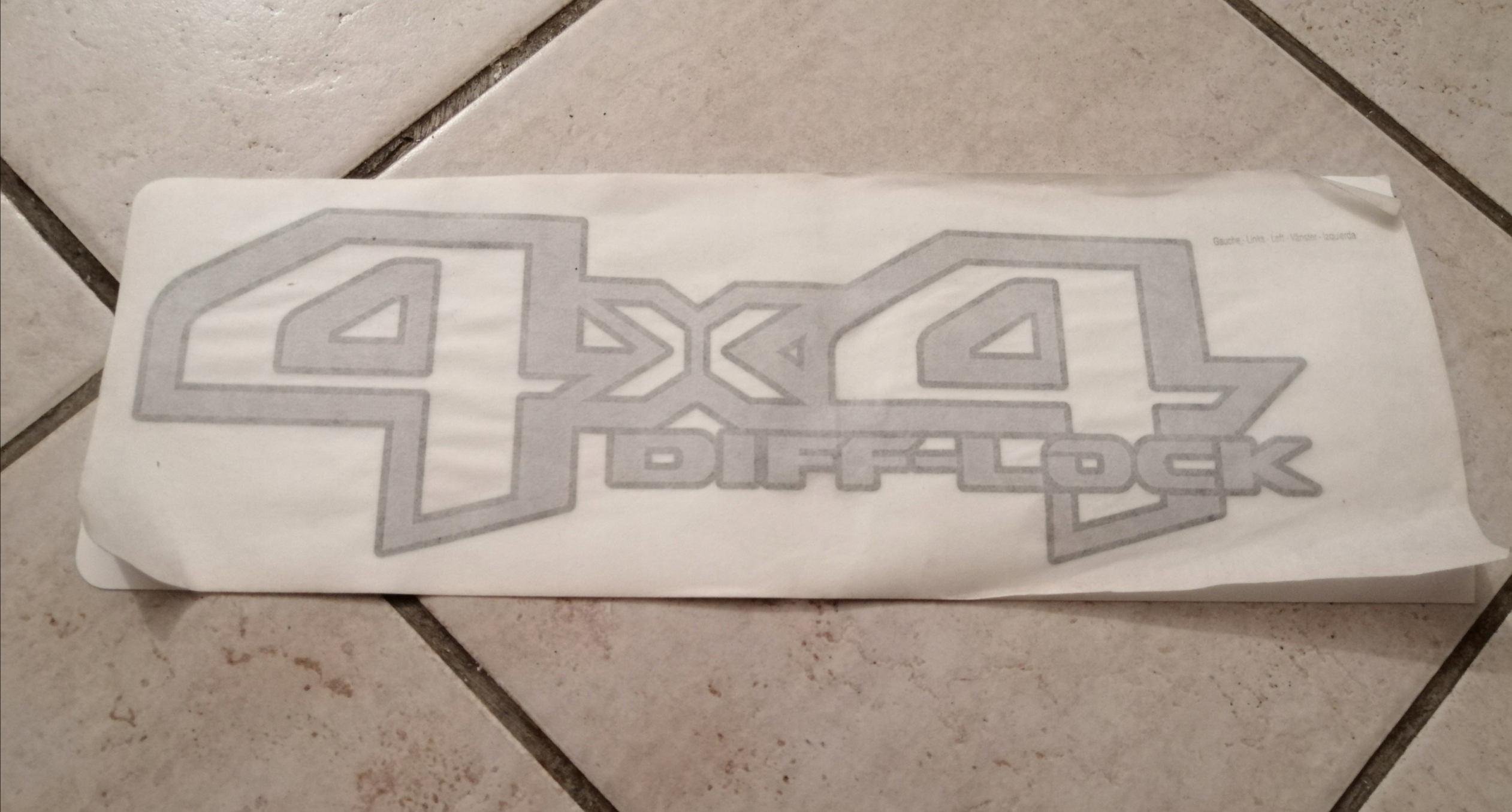 Naklejka Mitsubishi 4x4 Diff Lock MZ331350 • Cena, Opinie - Allegro