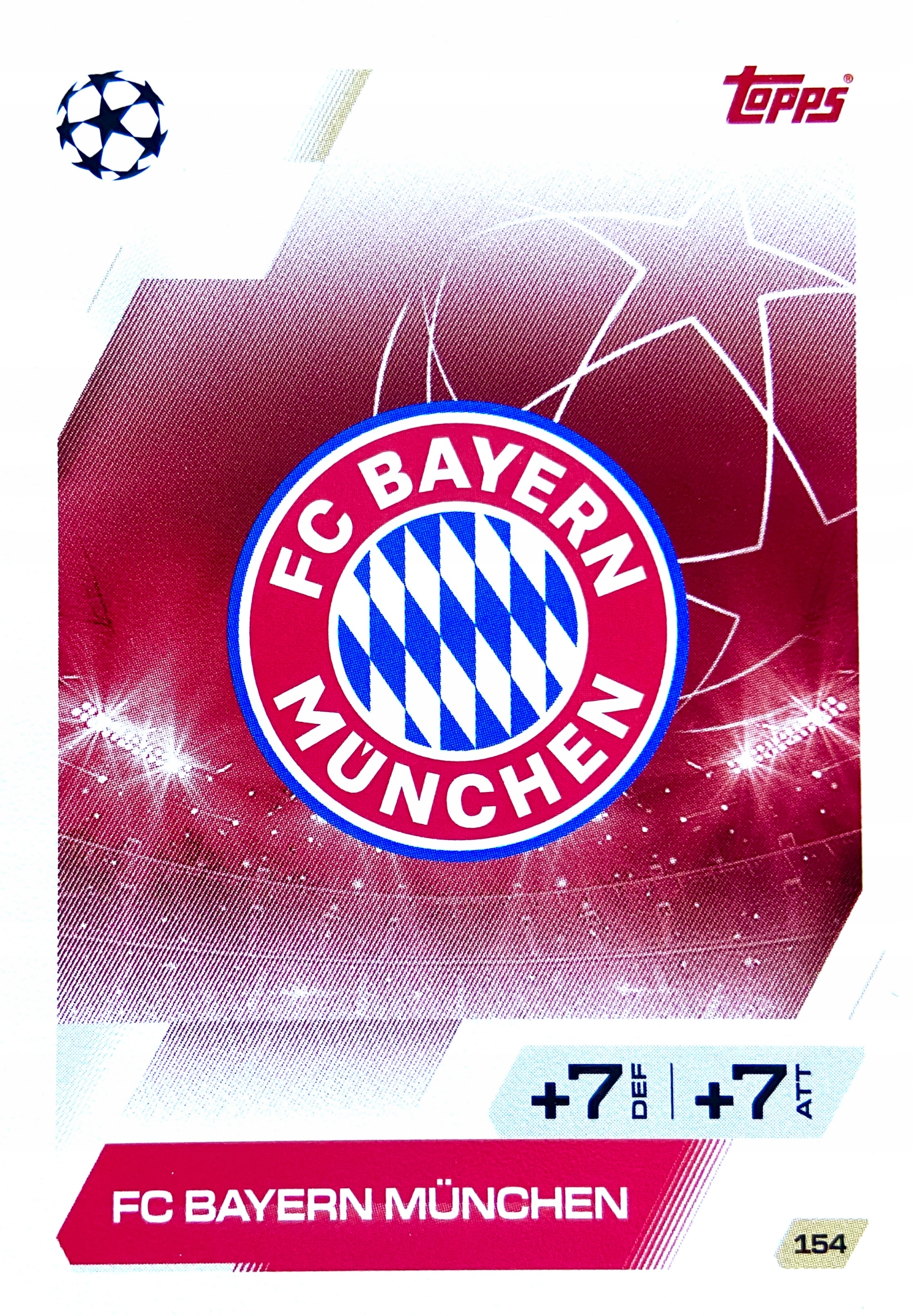 MATCH ATTAX UCL 2025/26 2026 TEAM BADGE LOGO 154 BAYERN MONACHIUM za ...
