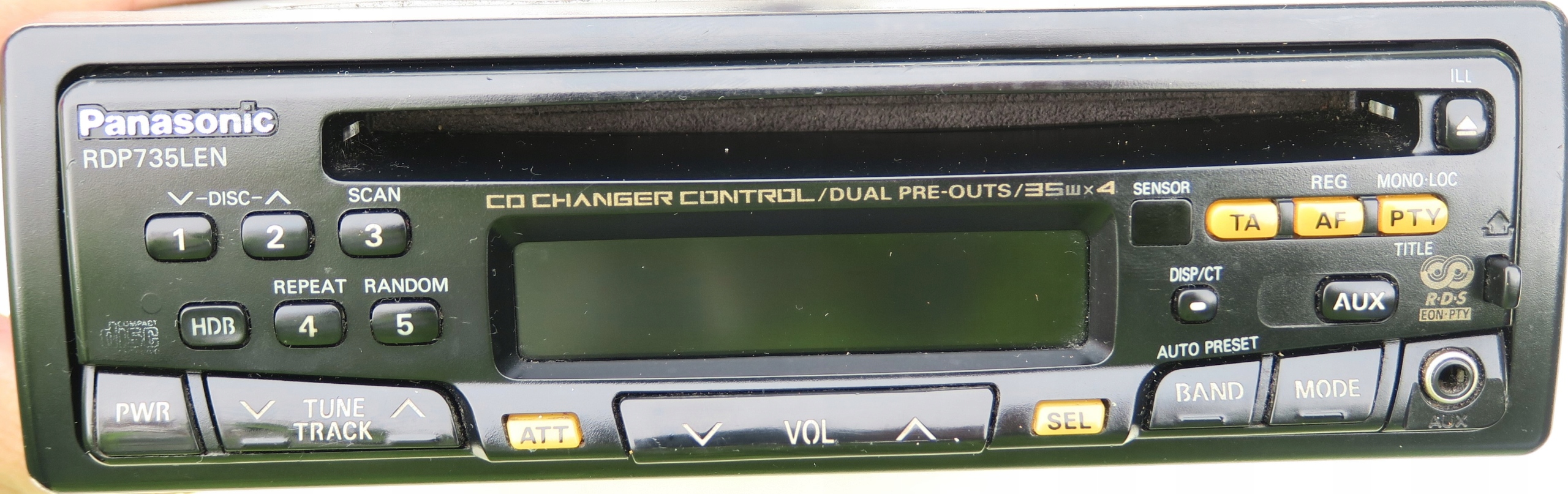 RADIO AUX PANASONIC RDP735LEN VW AUDI BMW MERCEDES SEAT SKODA RENAULT ...