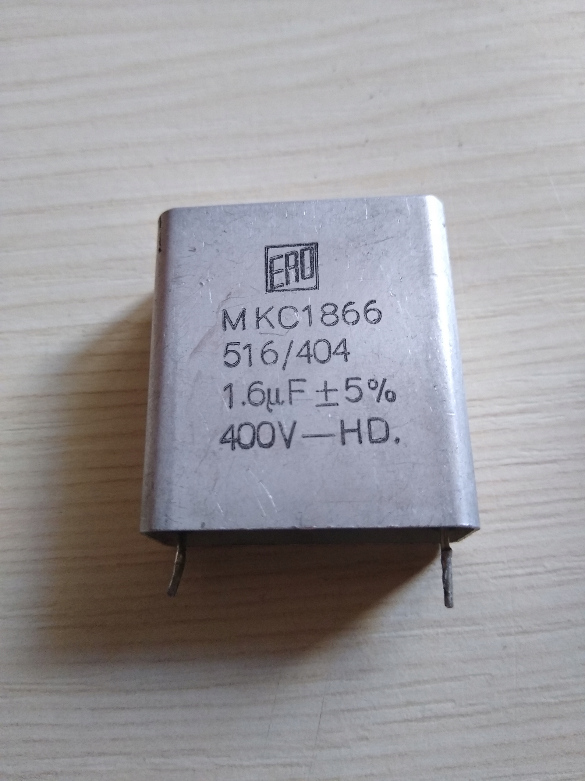 KONDENSATOR MKC1866 1,6uF 5% 400V ERO - Sklep, Opinie, Cena w Allegro