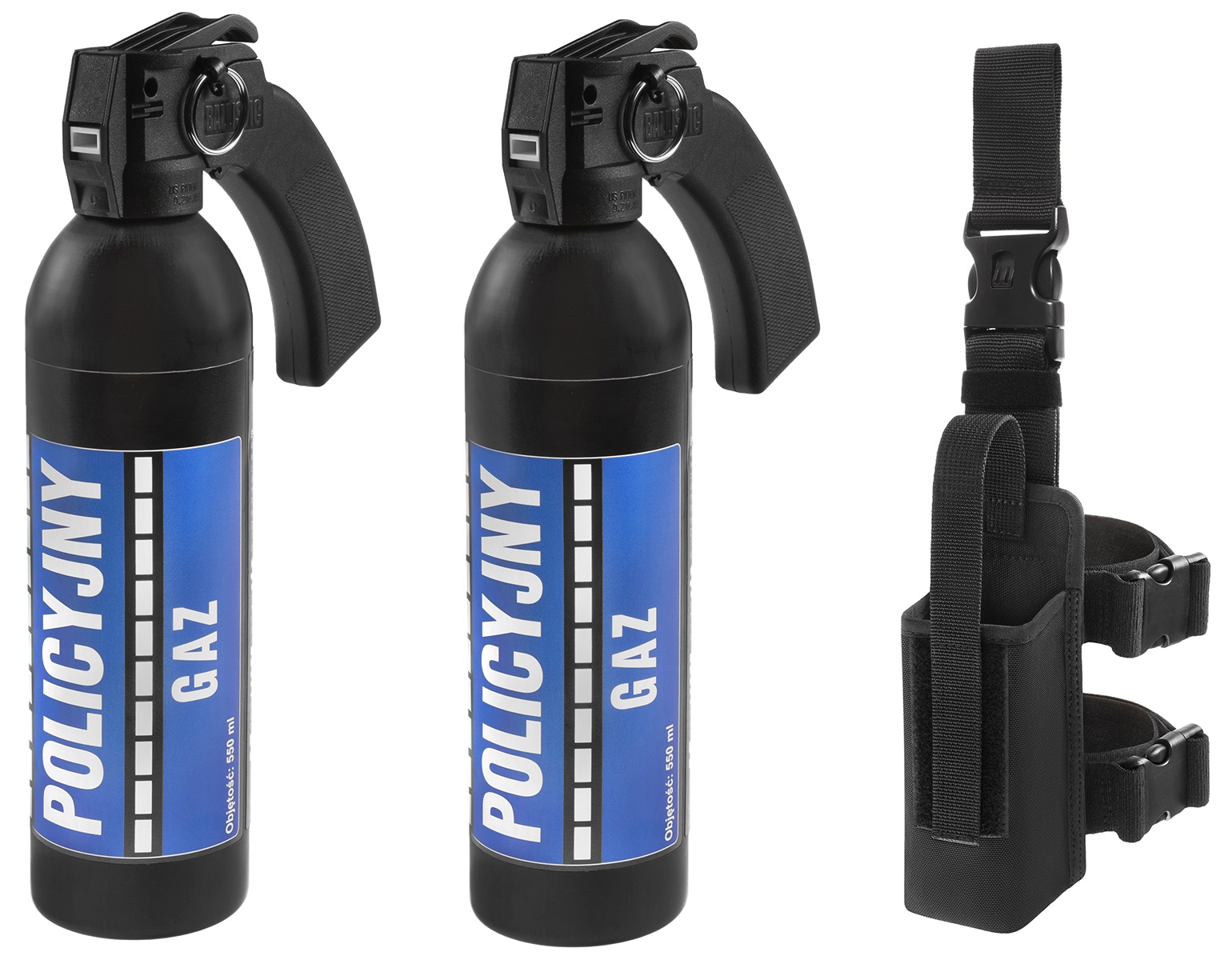 Gaz pieprzowy Policyjny 550ml gaśnica 2szt. ZESTAW - Policyjny ...