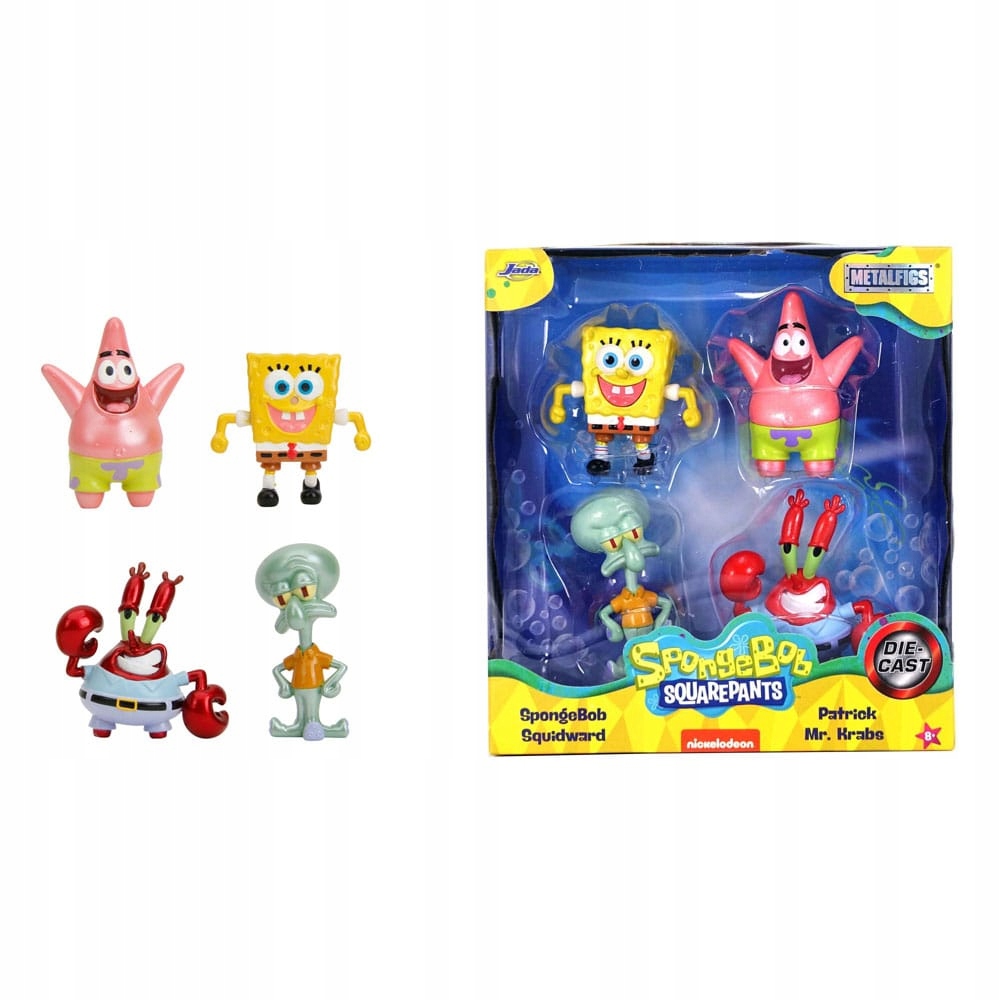 Spongebob Squarepants Nano Mini Figurki 4-Pack 4 cm Jada Toys ...