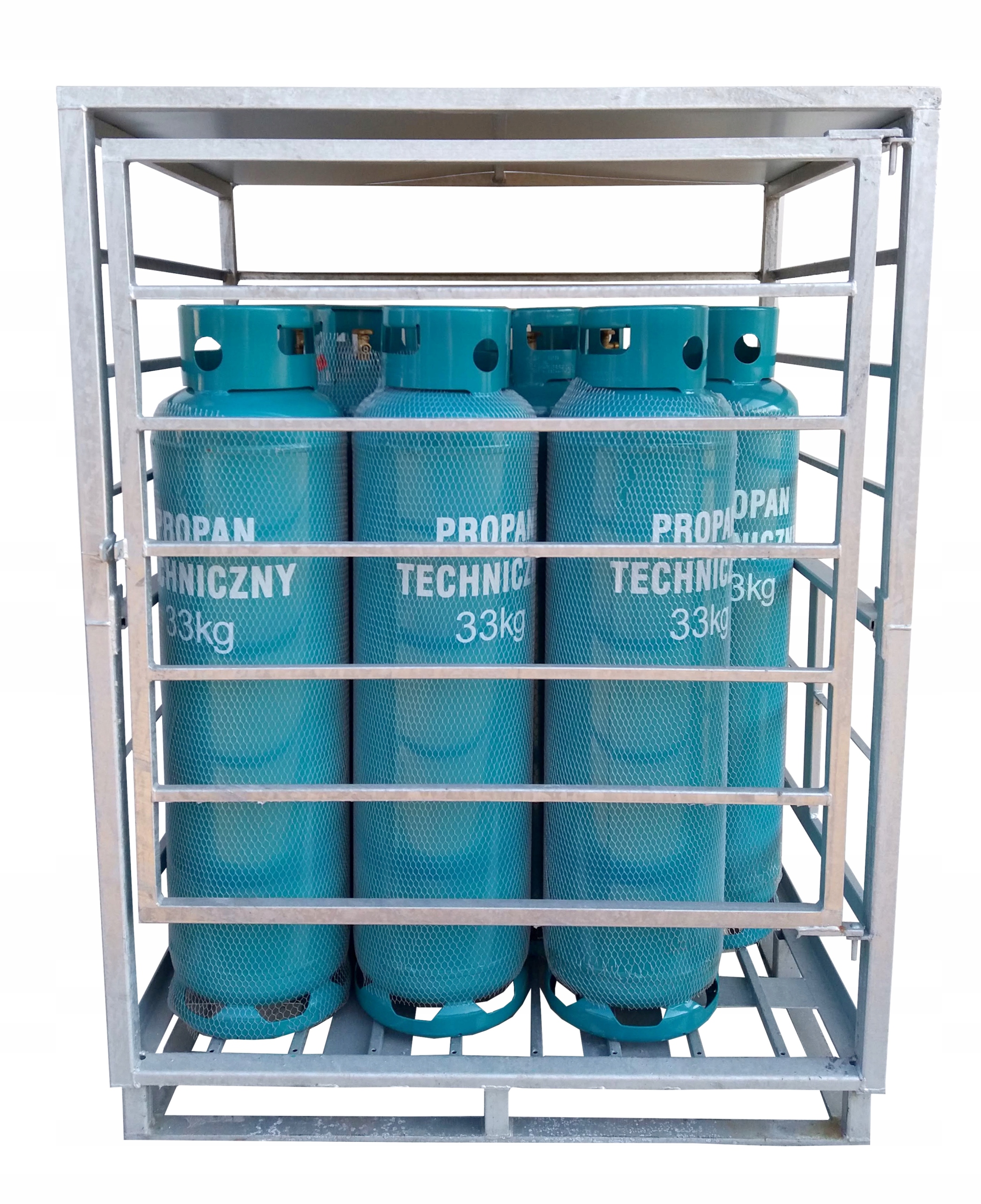 * PALETA NA 9 X BUTLA GAZOWA 33KG LUB 24x11KG KOSZ STOJAK KLATKA BOX ...