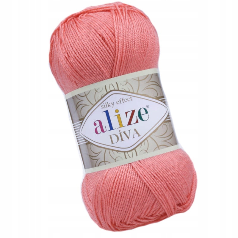 Alize Diva 619 Koralowy Pomarańcz (100gr/350mt) (8697678029857) • Cena ...
