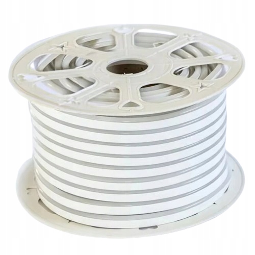 Neon Flex Led Ledbit Silicone 6x12 12v Ip67 Cięcie Co 1cm R-1 Biały 1m ...