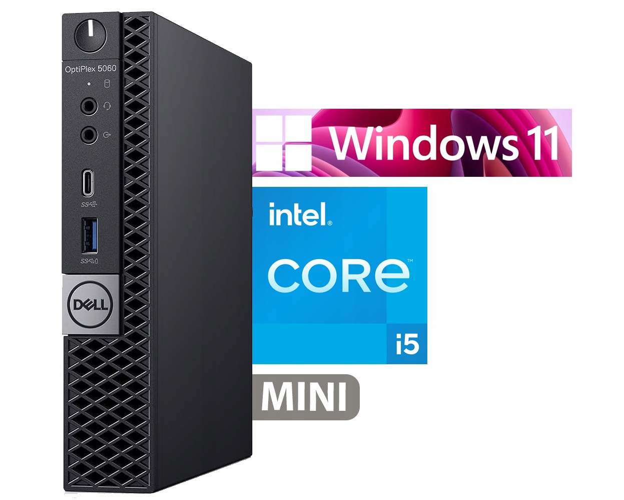 Komputer Dell 5060 Mini i5 8500T 16GB DDR4 256GB NVMe Win11H kl. A ...