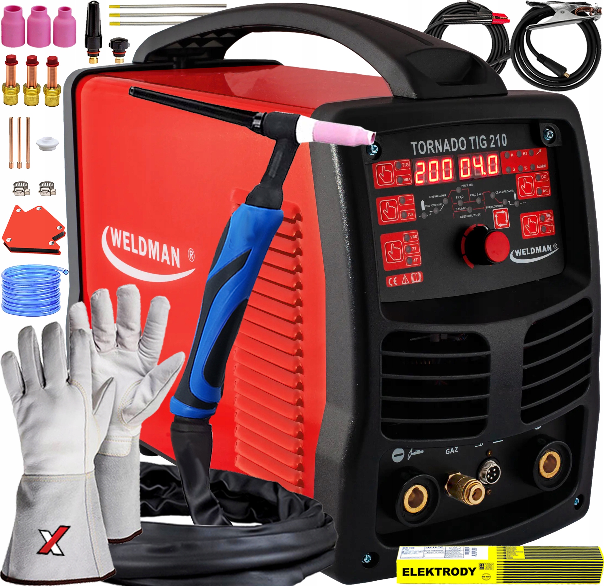 INVERTOROVÁ ZVÁRAČKA WELDMAN TORNADO TIG 210 AC/DC za 606.19EUR - Allegro