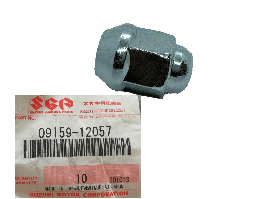 Nakrętka Suzuki OE M12x1.25 stożkowa 25 mm klucz 19 1 szt. 09159-12057 ...