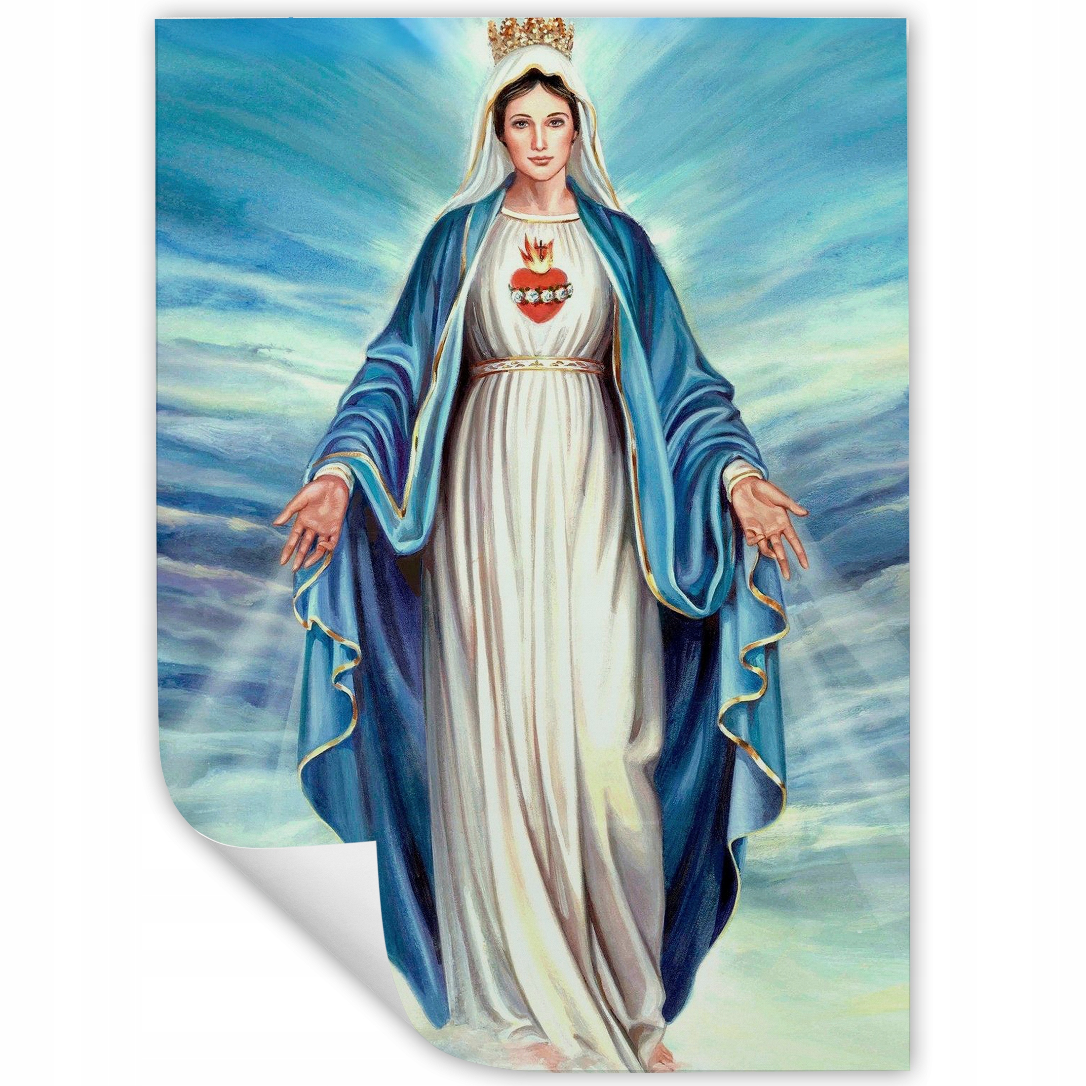 Obraz Plakat 32x45cm MARYJA KRÓLOWA Religia Wzory (Plakaty srA3 ...