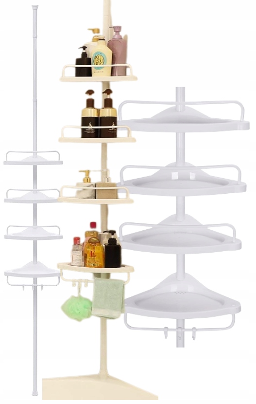 KÚPEĽŇOVÁ POLICA rohová na vaňu do sprchy WC za 32,44 € - Allegro