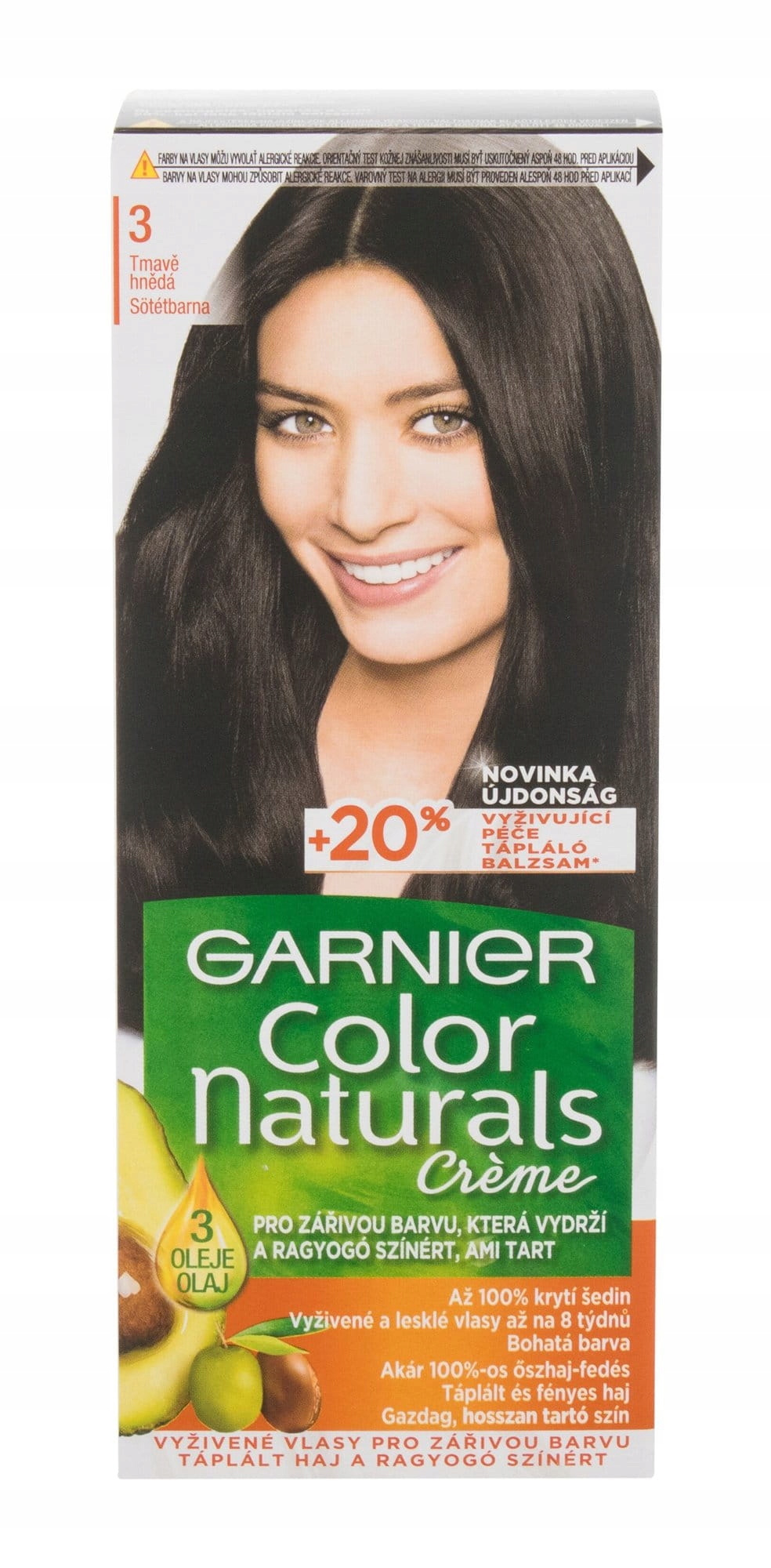 Garnier Color Naturals farba do wosw 3 Natural Dark Brown 40ml (W) P2 ...