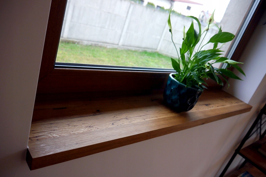 Parapet Dębowy z Drewna Litego 140x32x4 • Cena, Opinie • Parapety ...