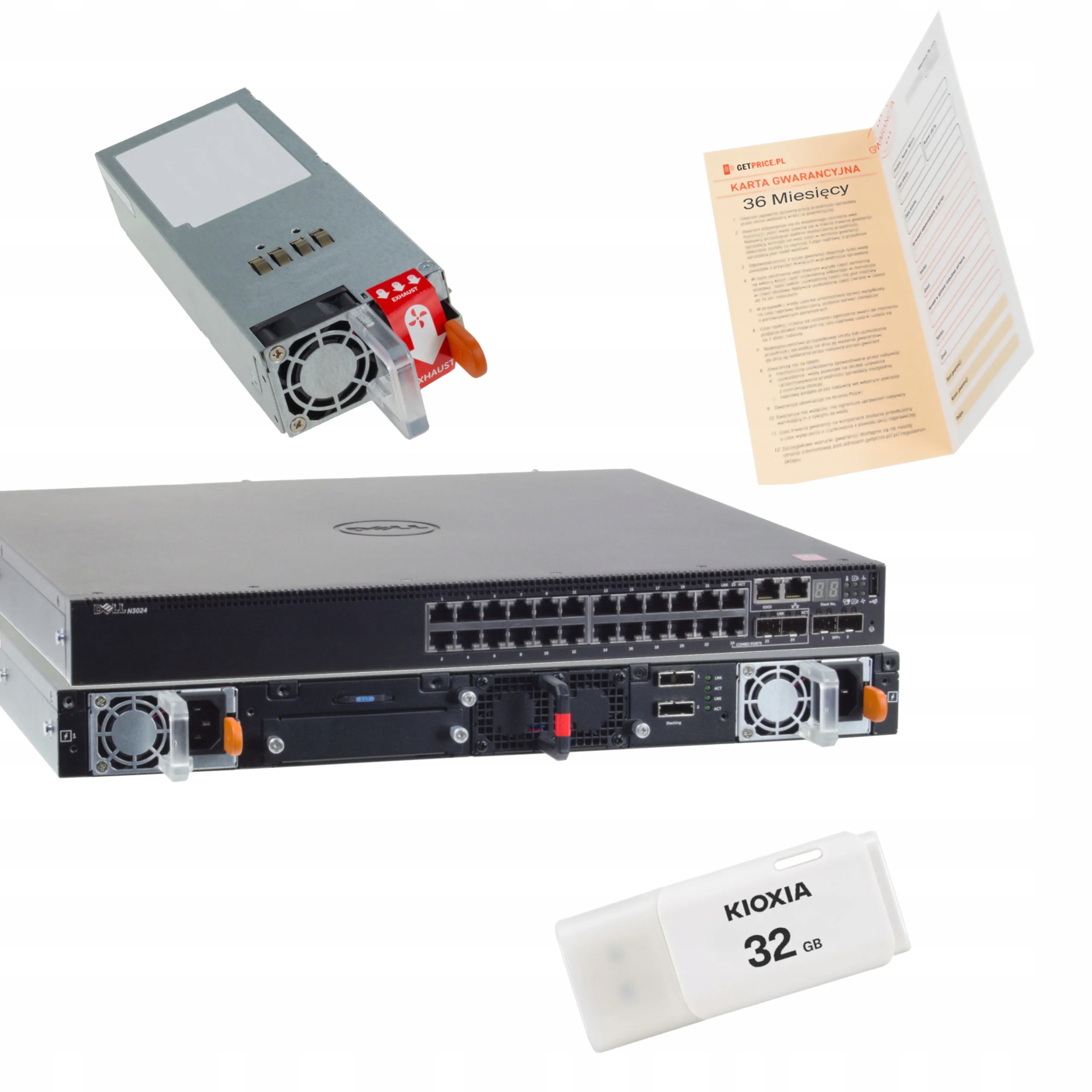 Switch Dell N3024 Networking 24x 1Gb RJ-45 2x 10Gb SFP+ 2x Combo ports ...