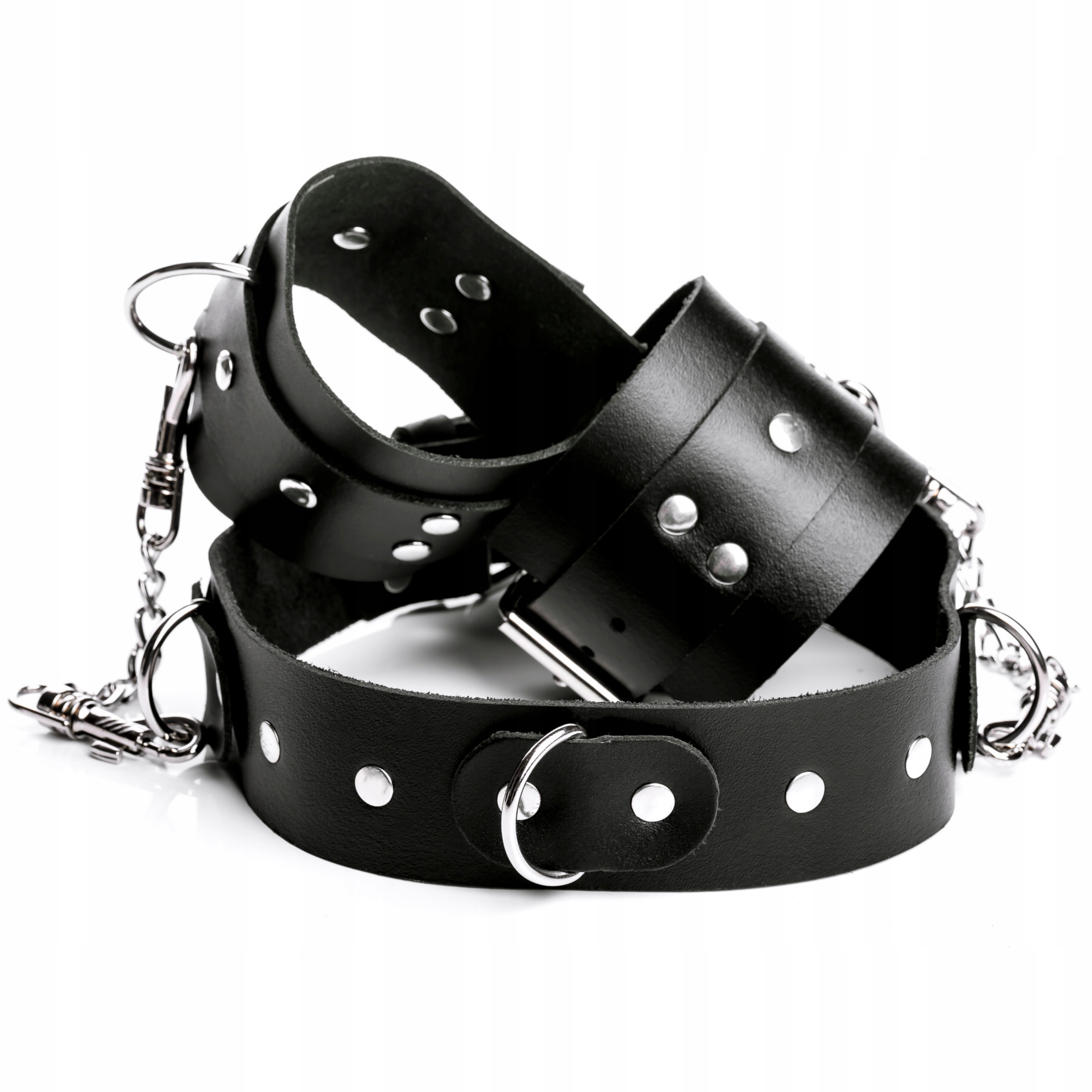 SKÓRZANA SZEROKA OBROŻA z ĆWIEKAMI KAJDANKI BDSM (5904365262170) • Cena ... SKÓRZANA SZEROKA OBROŻA z ĆWIEKAMI KAJDANKI BDSM (5904365262170) • Cena ...