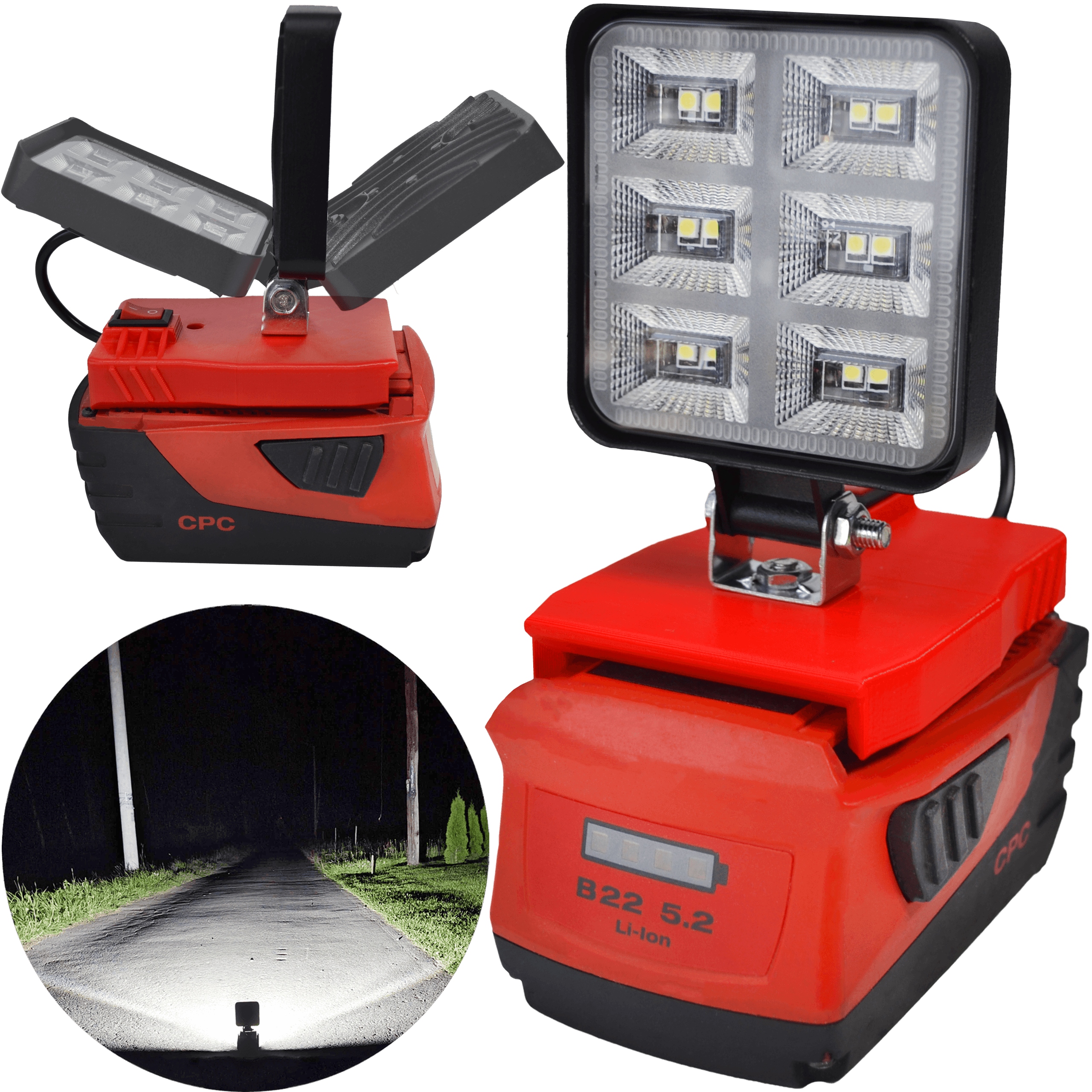 P4U LED munkalámpa HILTI B22 16 diódához 4200 lm 6000 K vízálló, (5904978313474) • Ár ...