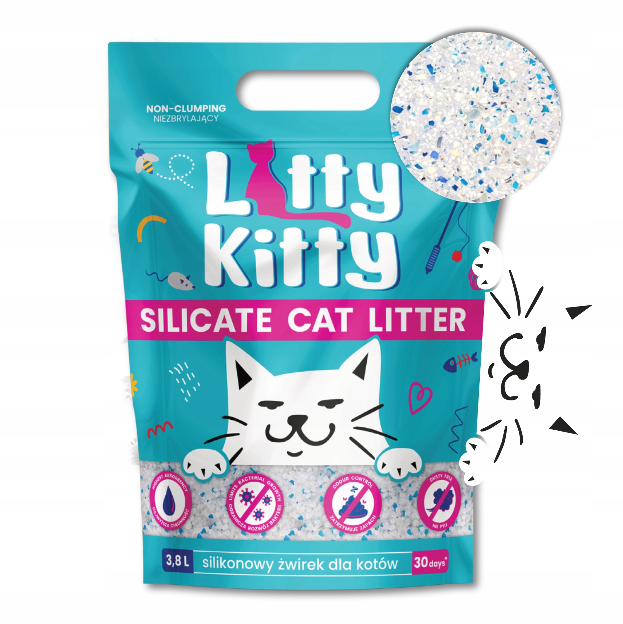 Petmex żwirek silikonowy 3,8 l (5902808166672) • Cena, Opinie • Żwirki ...