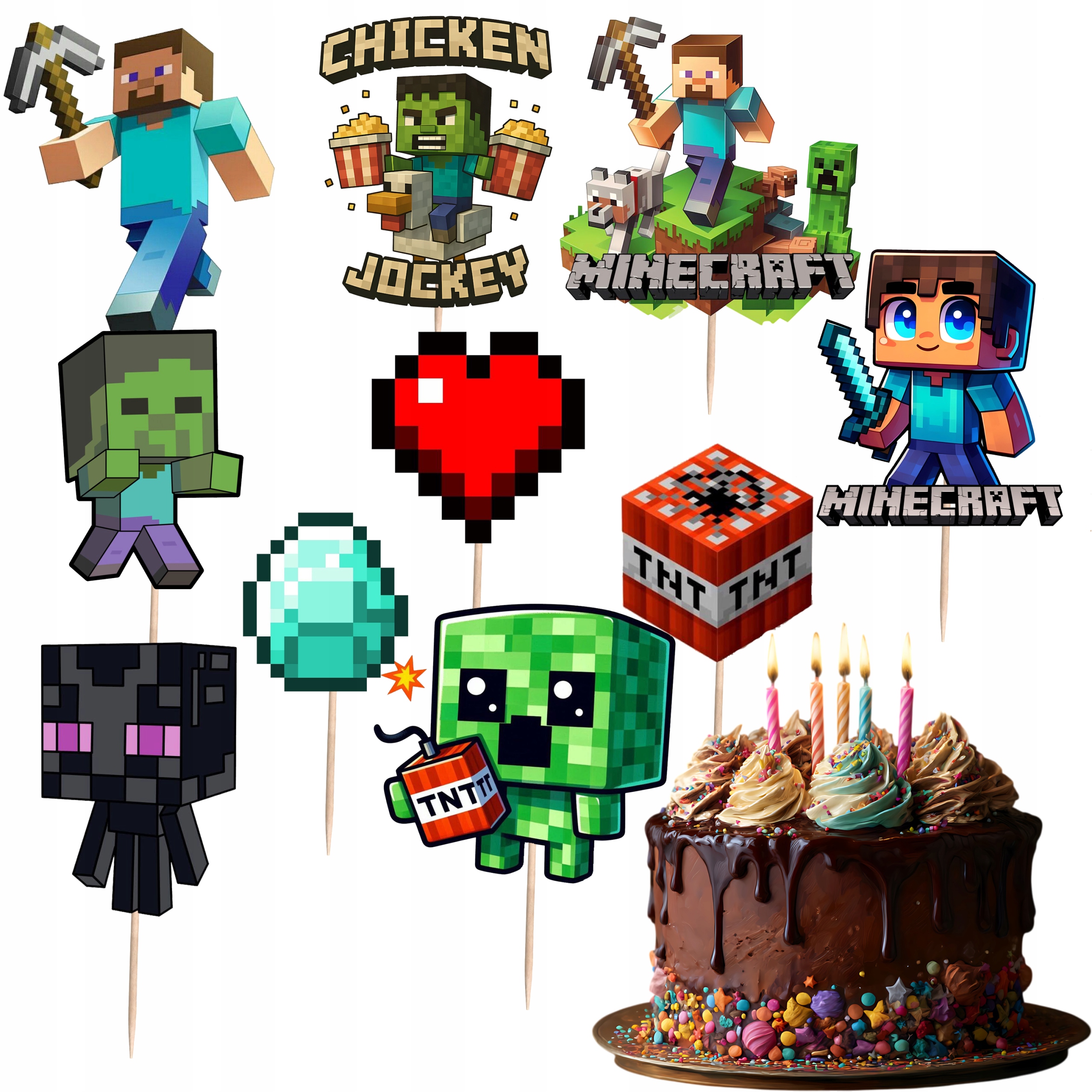 Topper Císte Creeper Minecraft