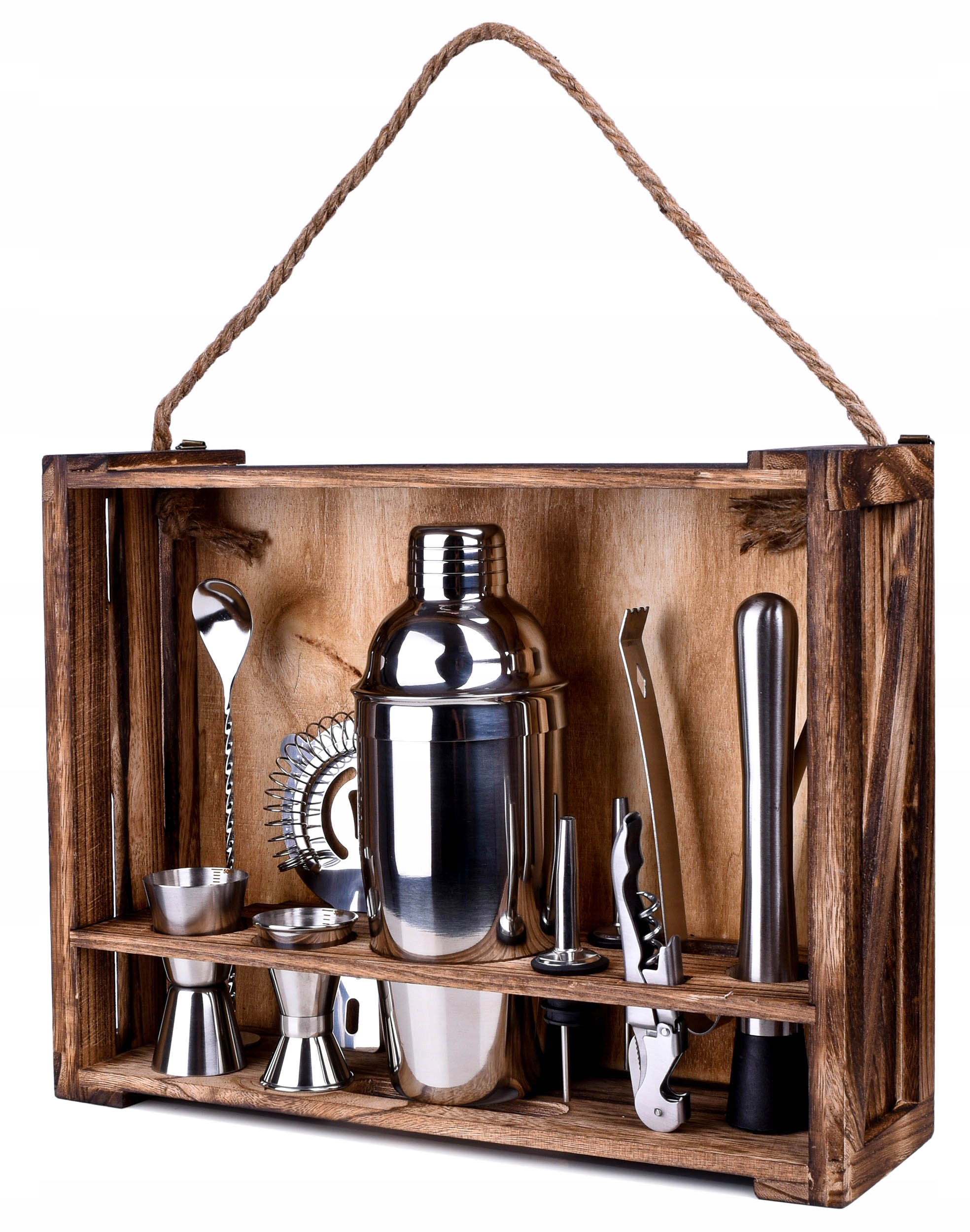 PROFESJONALNY ZESTAW BARMAŃSKI 16 ELEMENTÓW • Cena, Opinie - Allegro