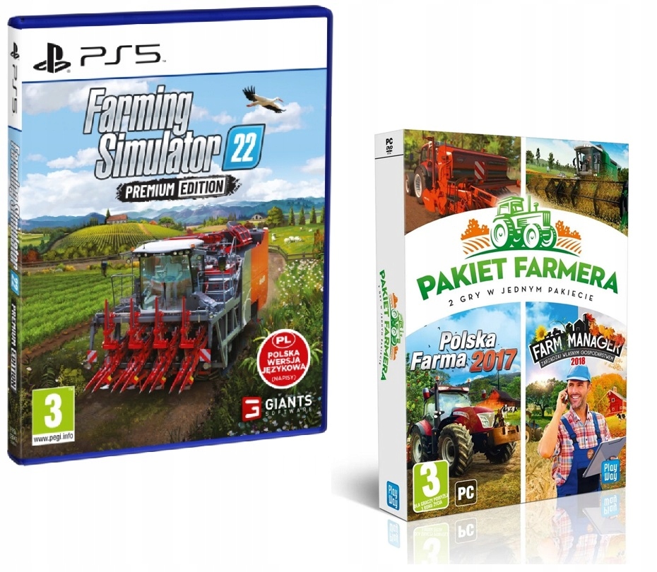 FARMING SIMULATOR 22 PREMIUM EDITION PL PS5 + PAKIET FARMERA PC ...