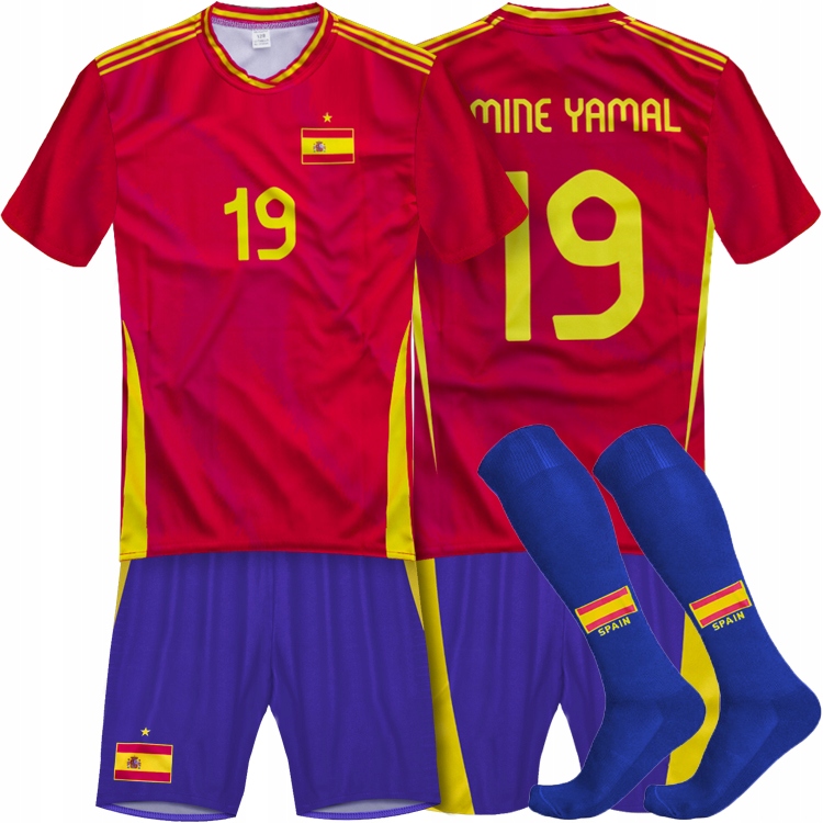 Koszulka Lamine Yamal Hiszpania Rozmiar 128 - Odzież piłkarska ...