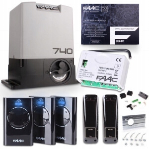 DELTA SET 2 - FAAC 740 pro posuvné brány za 18834 Kč - Allegro