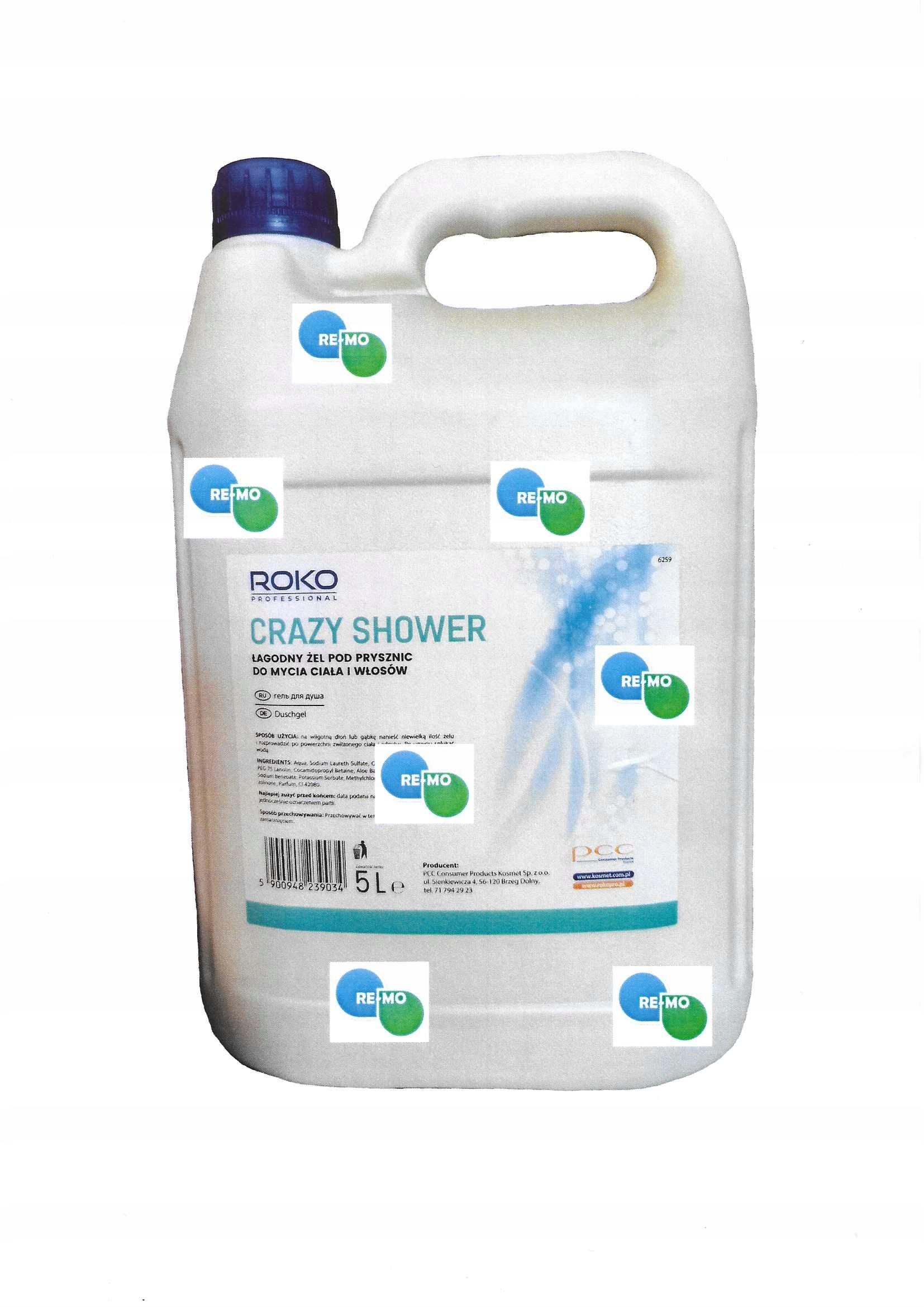 ROKO 5 l. CRAZY SHOWER żel pod prysznic (5900948239034) • Cena, Opinie ...
