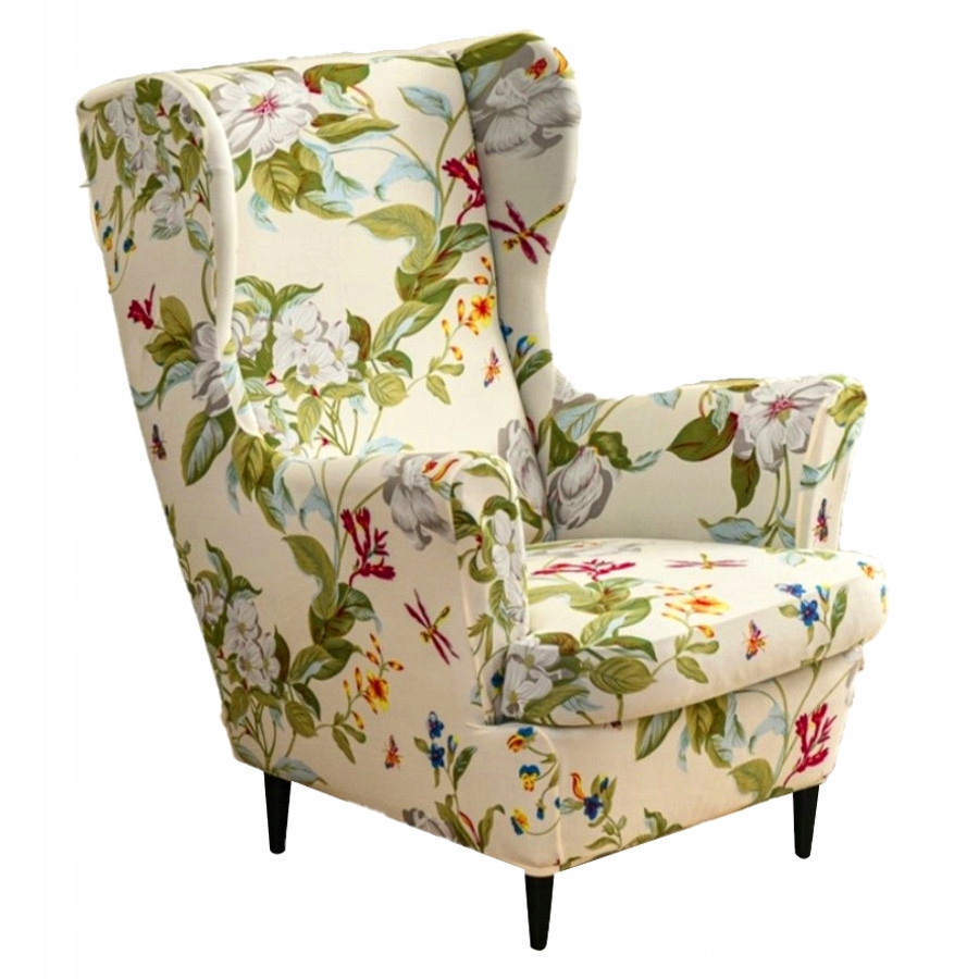 POTAH NA KŘESLO UŠÁK KVĚTINY ELASTICKÉ VZORY za 671 Kč - Allegro