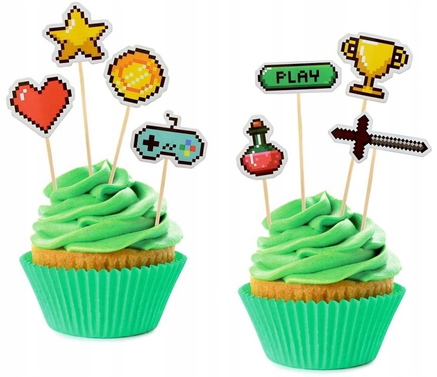 Toppery Pikery na Muffiny GAME ON Pixela Gra 8szt. (5902973178739 ...