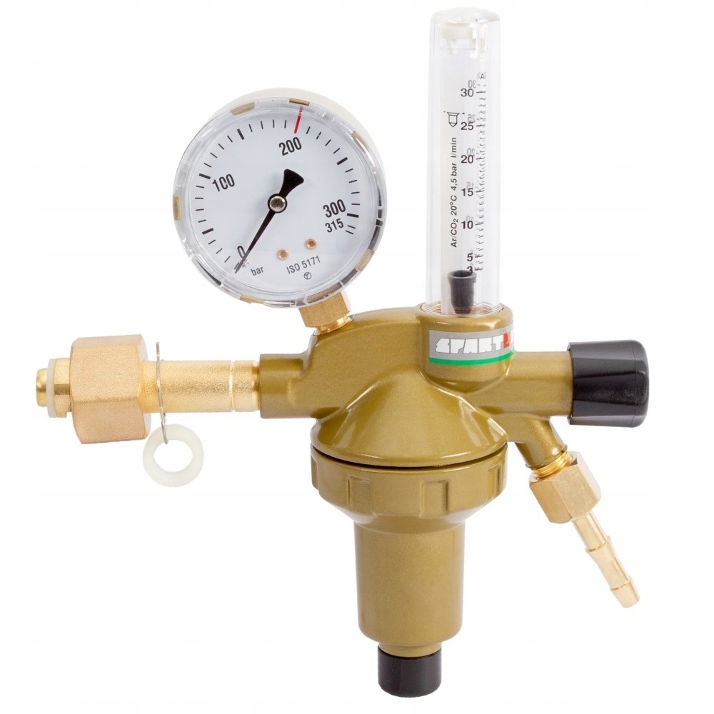 REDUKTOR ARGON/CO2 1/4" Z ROTAMETREM SPARTUS • Cena, Opinie • Reduktory 8463855808 • Allegro