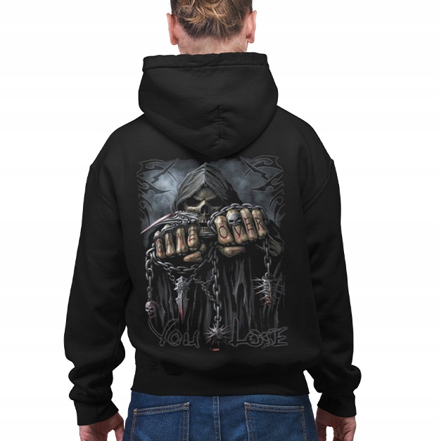 MIKINA S KAPUCÍ HORROR/ROCK GAME OVER za 817 Kč - Allegro