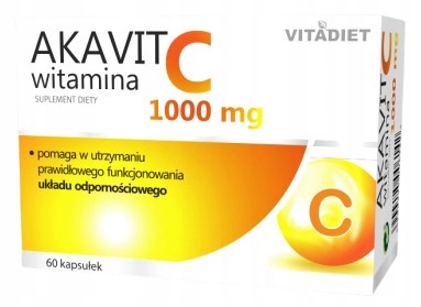 VITADIET Witamina C 1000 mg odporność 60 kapsułek (5900425004773 ...
