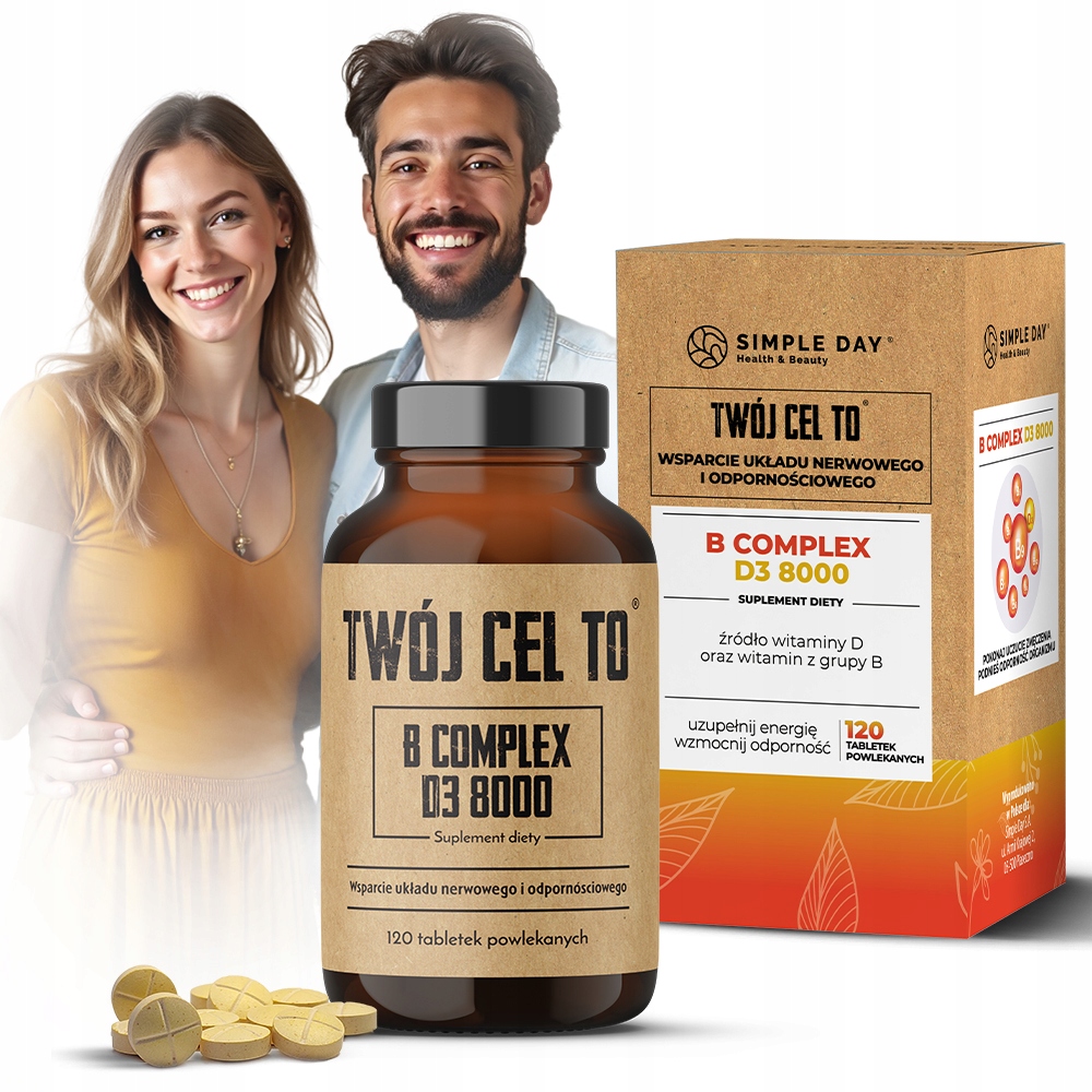 Twój Cel To B COMPLEX D3 8000 - 120 tabletek 12570590688 - Allegro.pl